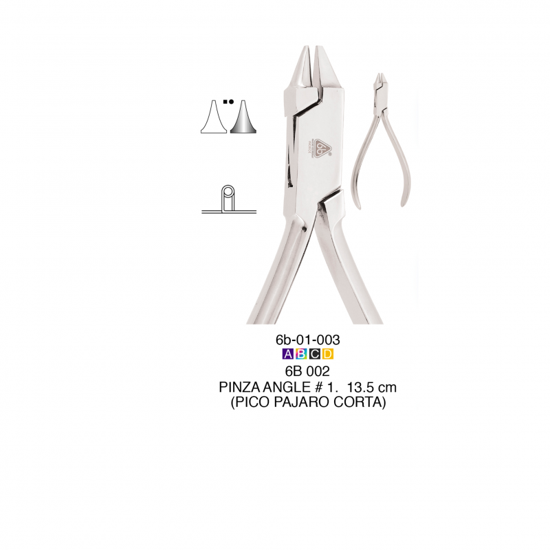 Pinza Angle No. 1 (Pico Pájaro Corta) | Deposito Dental Odontology BG