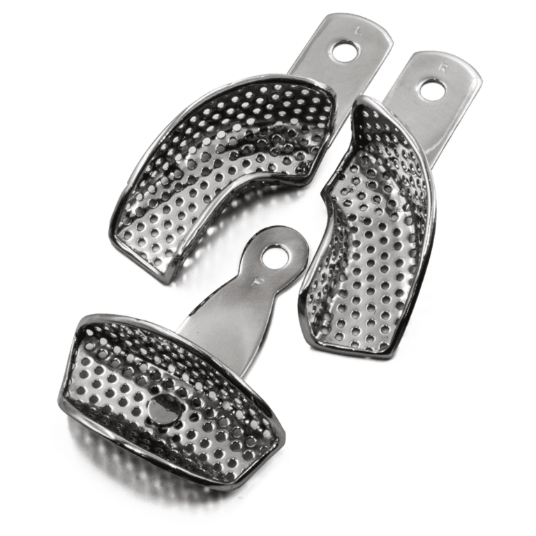 Cucharillas Metálicas Perforadas Parcial-Deposito Dental Odontology BG