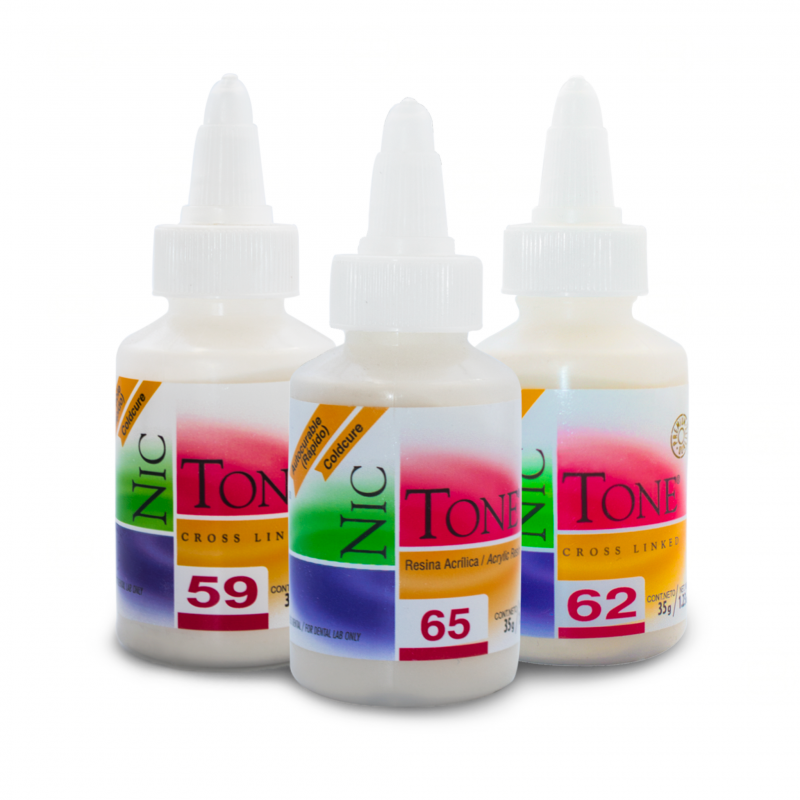 Acrílico Rápido Nictone Tonos Rosas | Deposito Dental Odontology BG