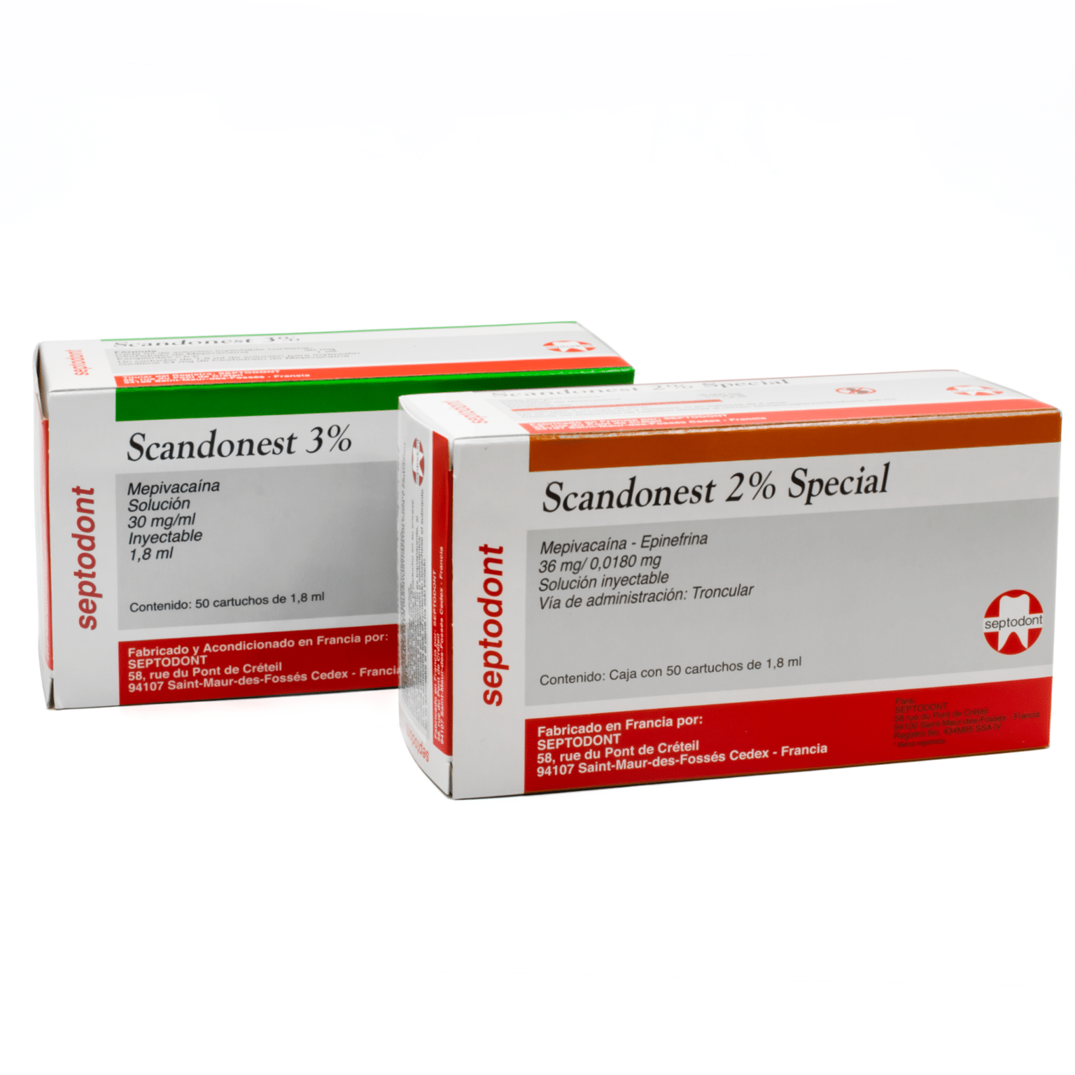 Anestesia Scandonest | Deposito Dental Odontology BG